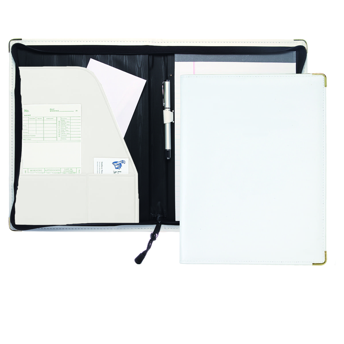 Faux Leather Vinyl Custom Zipper Portfolio Folders USA Made Unionwear Faux Leather Vinyl Custom Zipper Portfolio Folders USA Made Unionwear